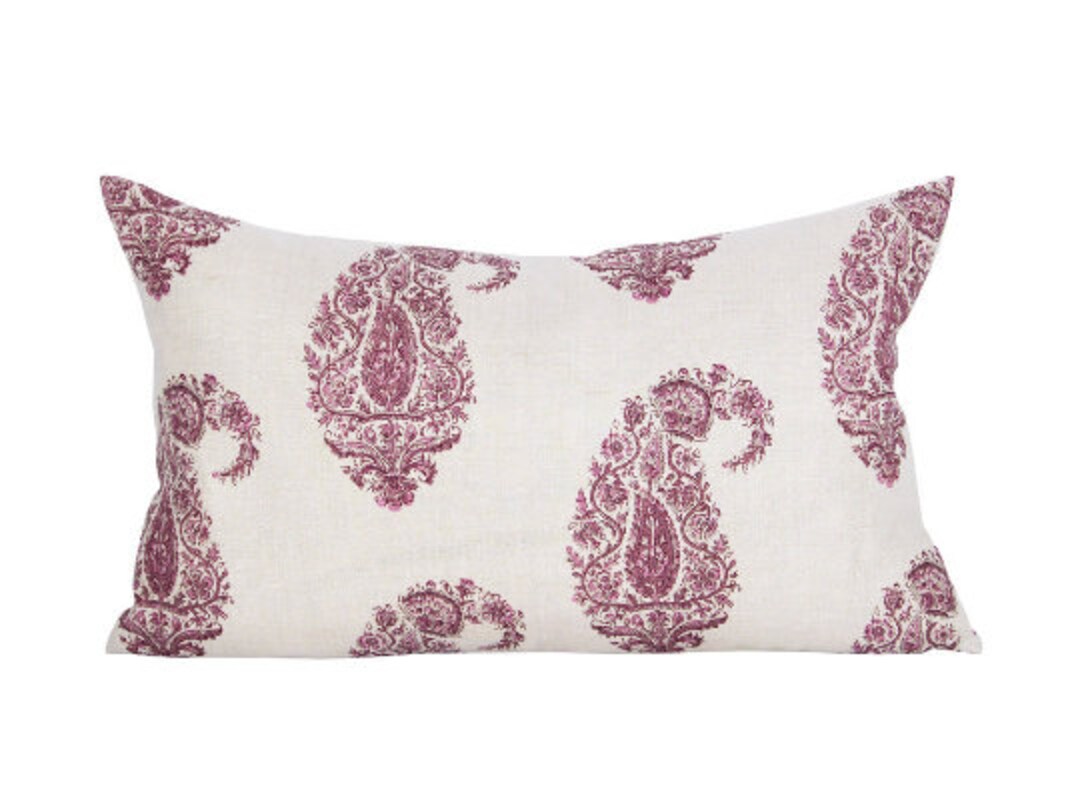 Pillow Cover, Shiraz Pasha, Paisley, Lumbar, Orange Olive Studio Pillow ...