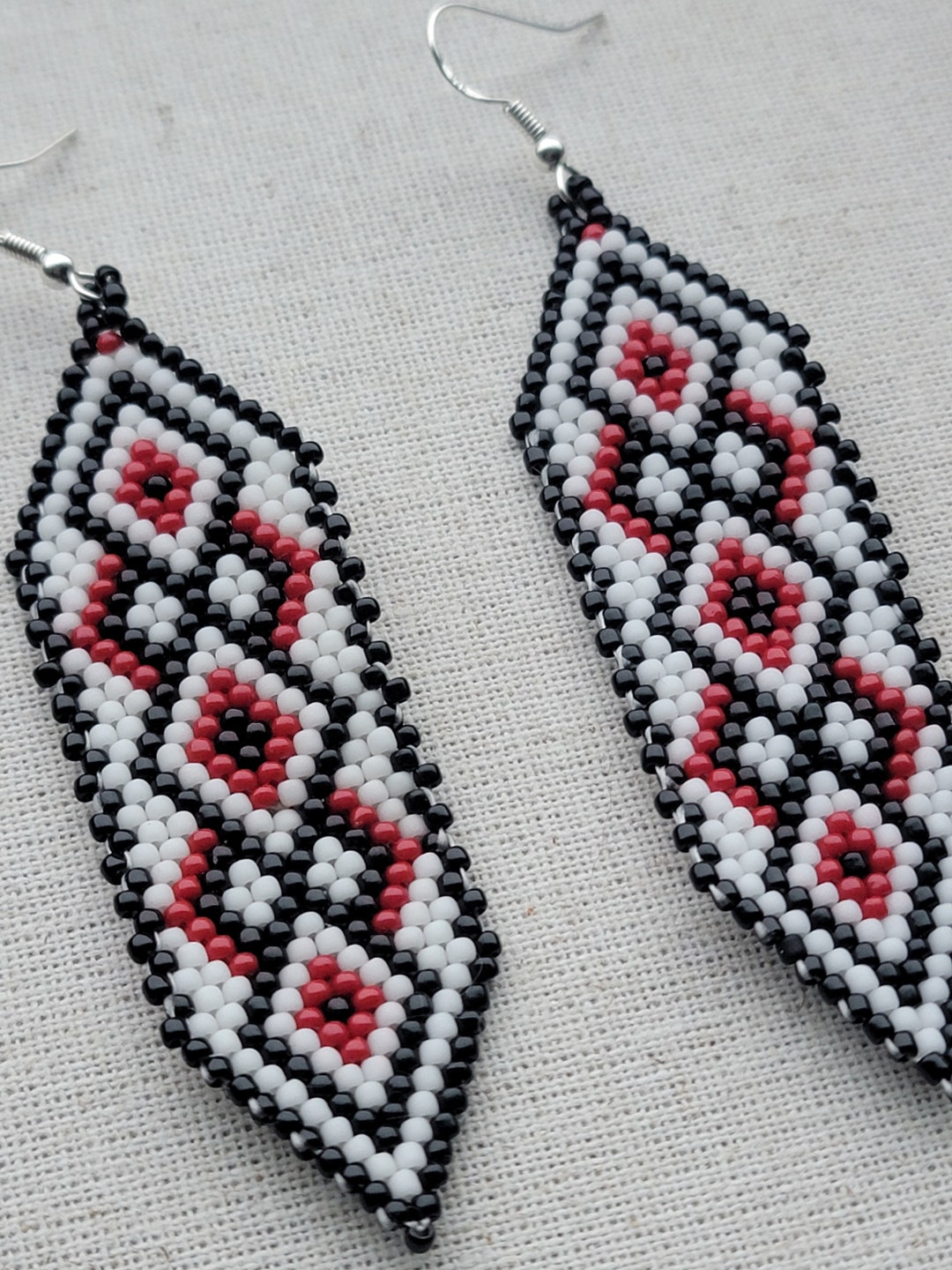 Beaded Earrings - Etsy