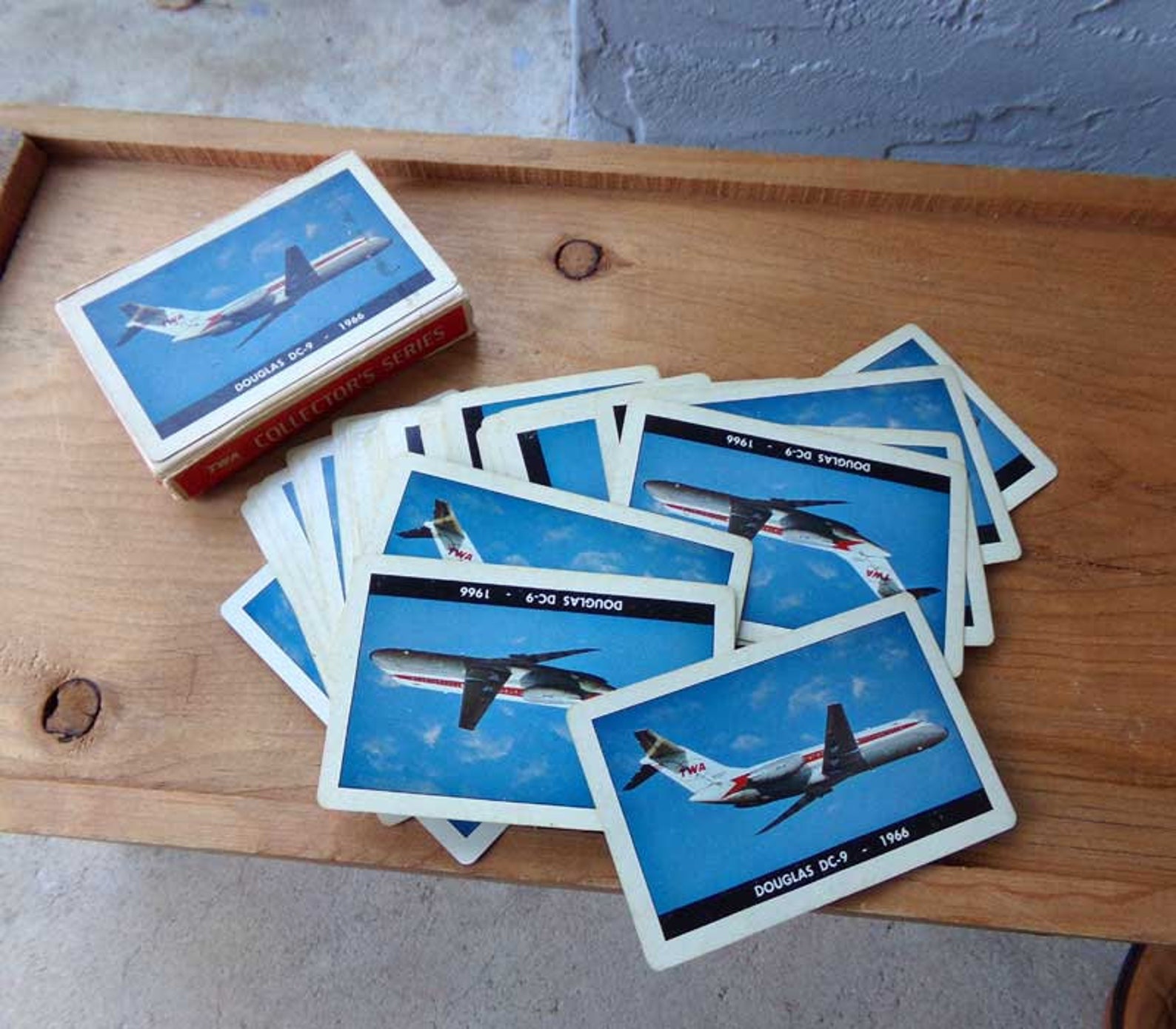 TWA Airline Playing Cards, Douglas DC-9 Playing Cards, Airline Playing ...