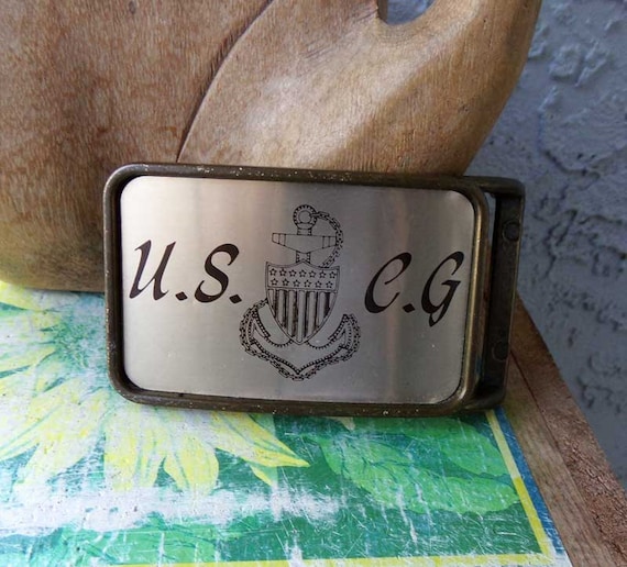United States Coast Guard belt buckle, Coast Guard be… - Gem