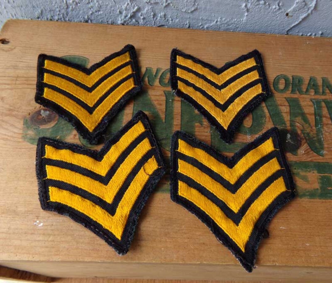 Chevron Stripe Patches, Striped Patches, Vintage Patches, Stripes ...