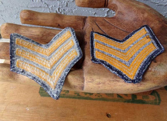 Chevron stripe patches, vintage service patches, stip… - Gem
