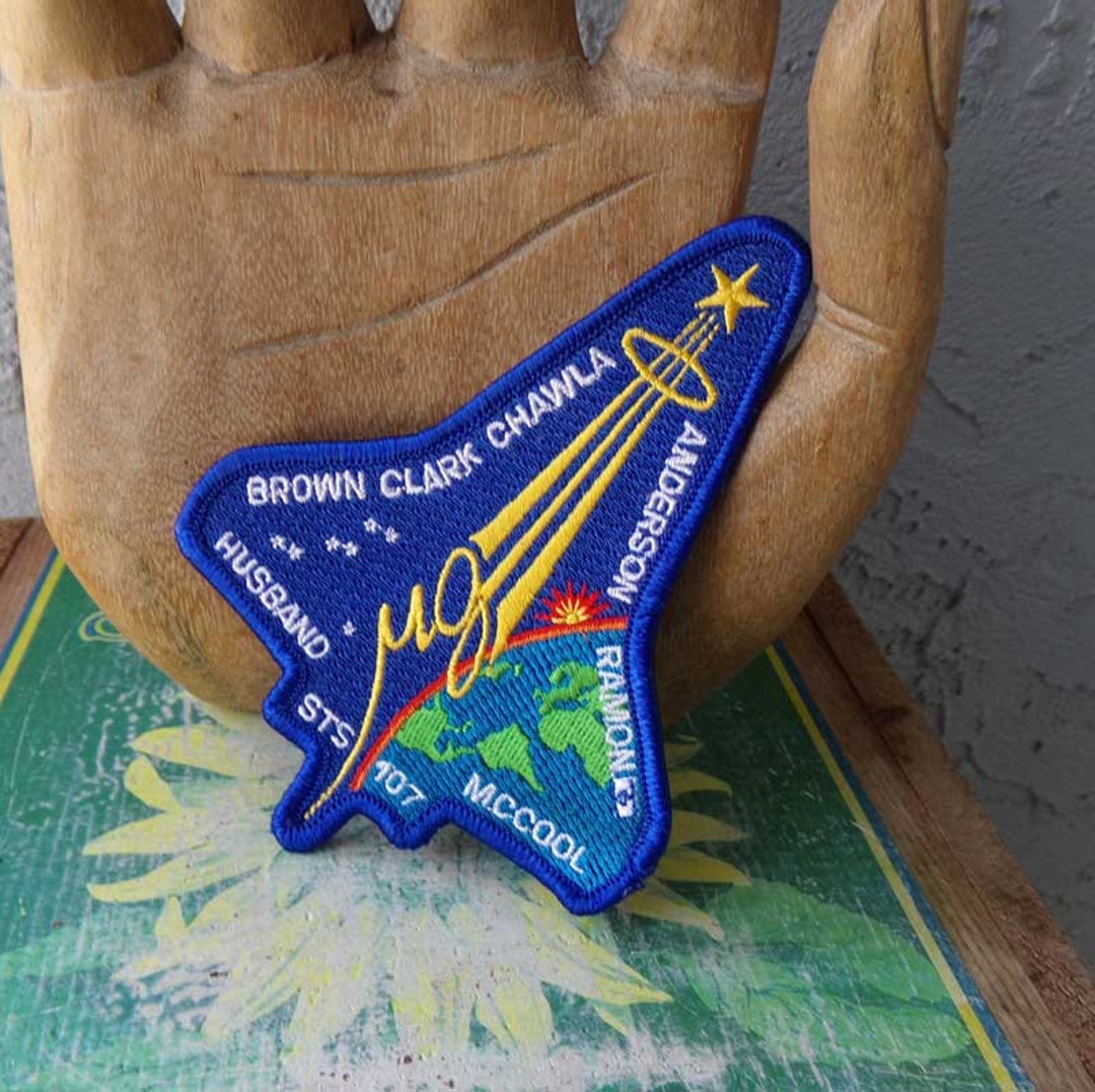 STS-107 Columbia Space Shuttle Patch, Embroidered Mission Crew Patch ...