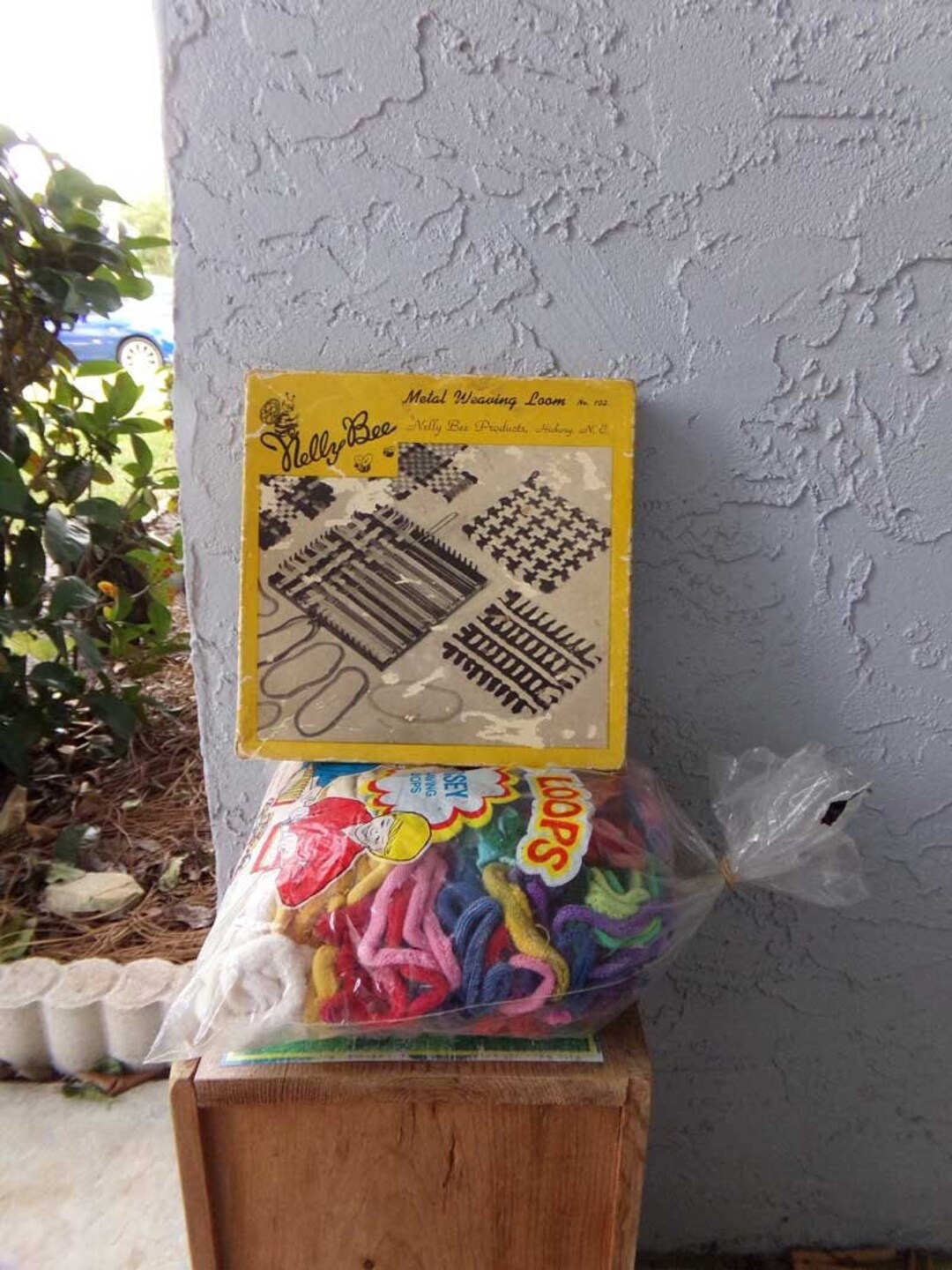 Nelly Bee Metal Weaving Loom, Vintage Weaving Loom, Pot Holder Maker ...