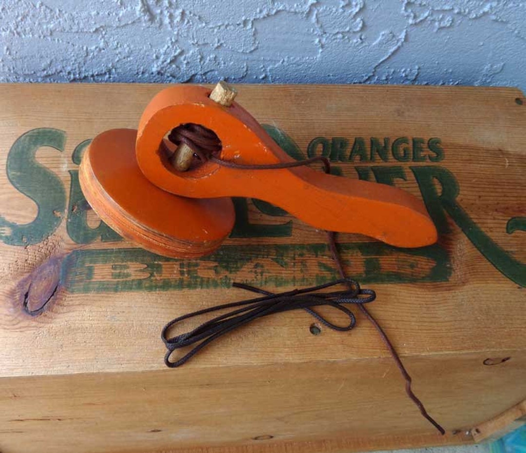 Vintage Wooden Spinning Toy Top, Spinning Top Toy, Old Spinning Top ...