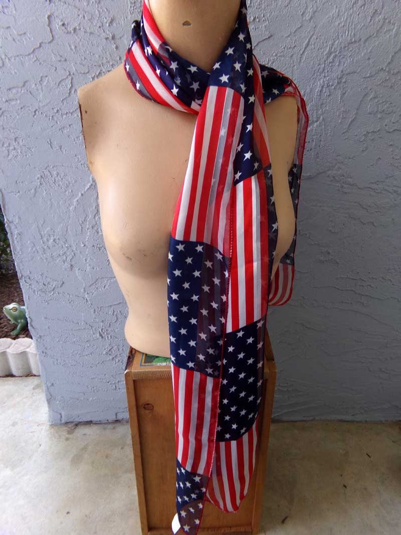 American Flag Scarf American Flag Shawl American Flag | Etsy