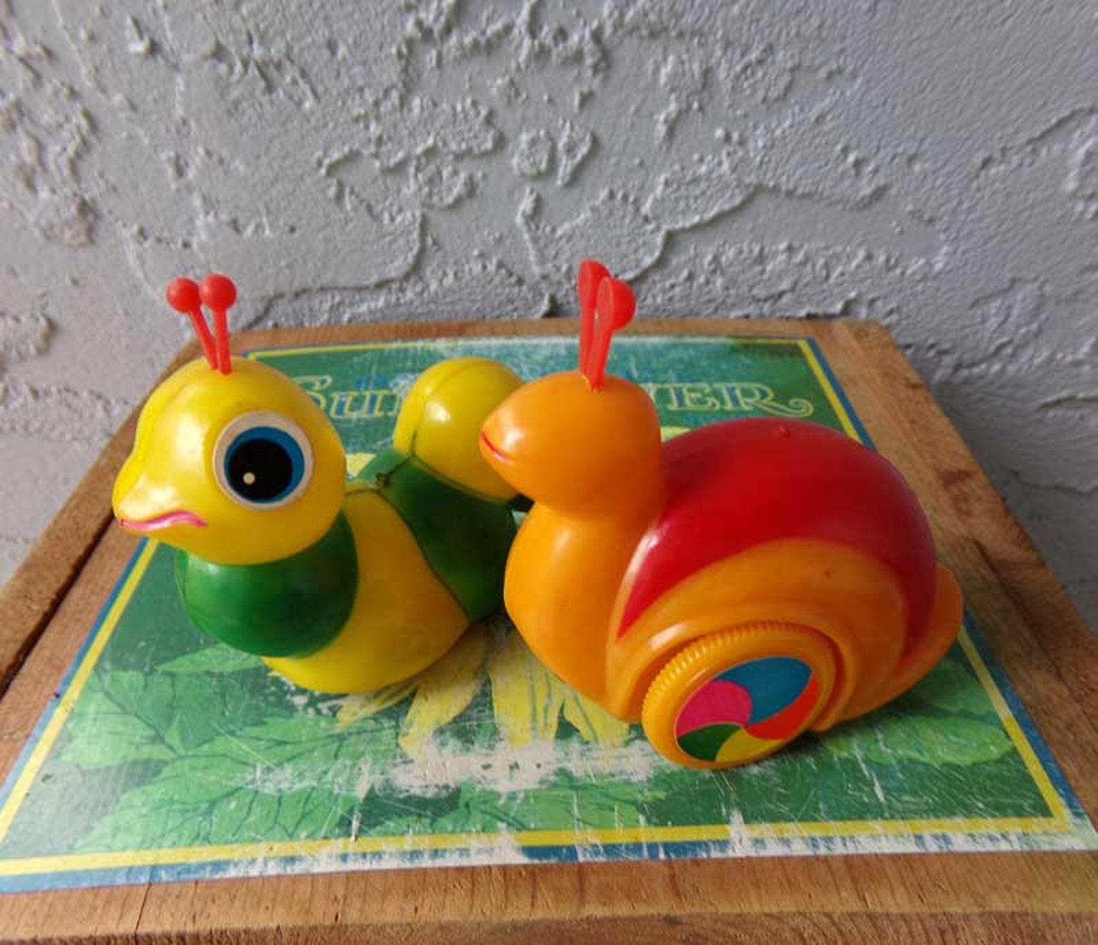 Vintage Christmas snails Plastic toy snails Christmas | Etsy