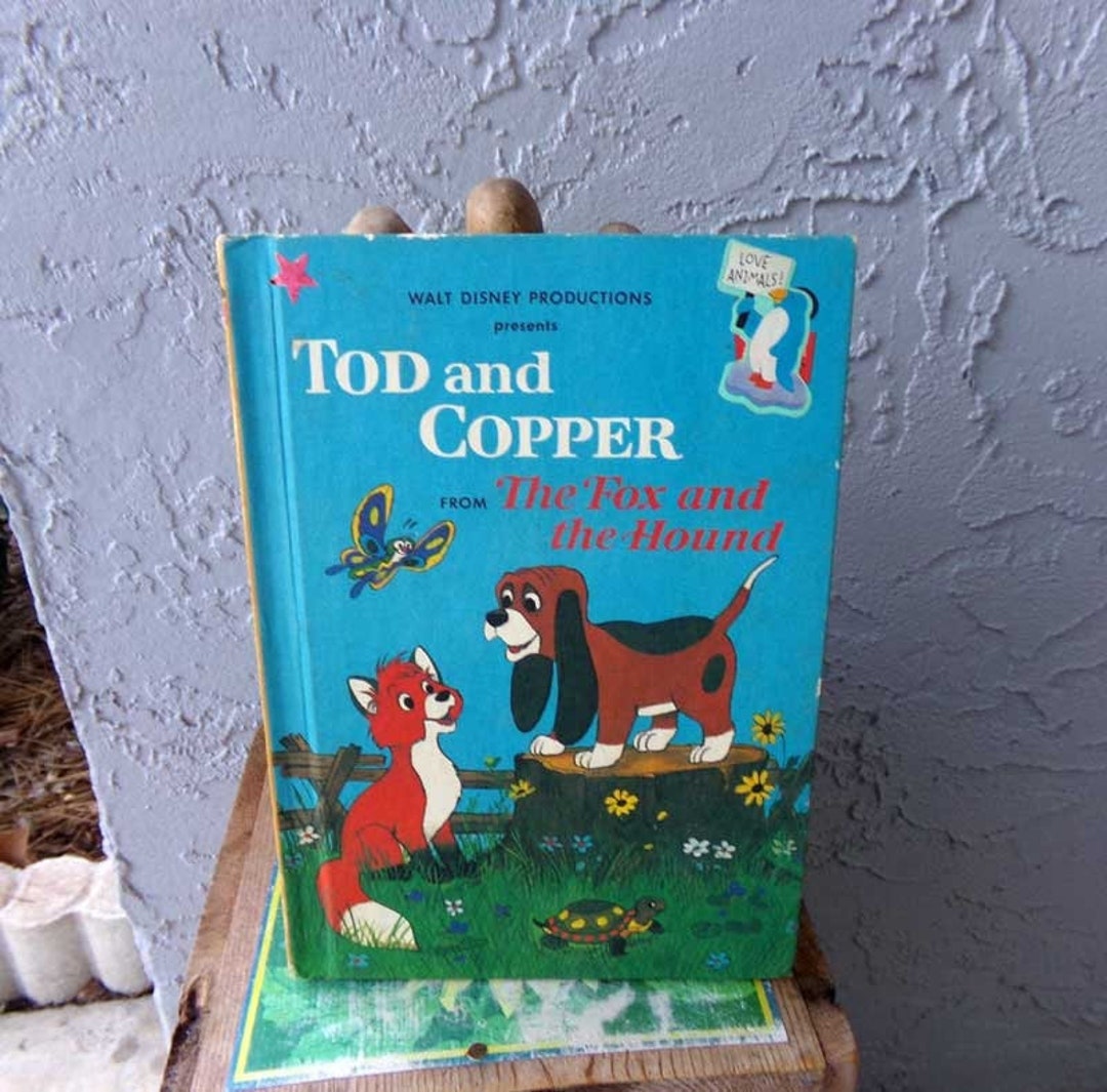 Tod and Copper From the Fox and the Hound Book 1981, Walt Disney Book ...