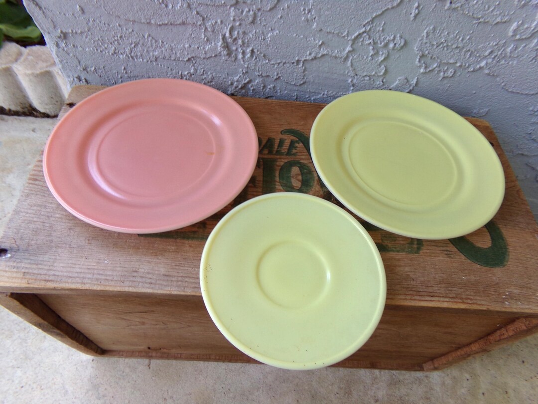 Jadeite Dishes, Child's Toy Jadeite 3 Piece Set, Pink Jadeite Dish ...