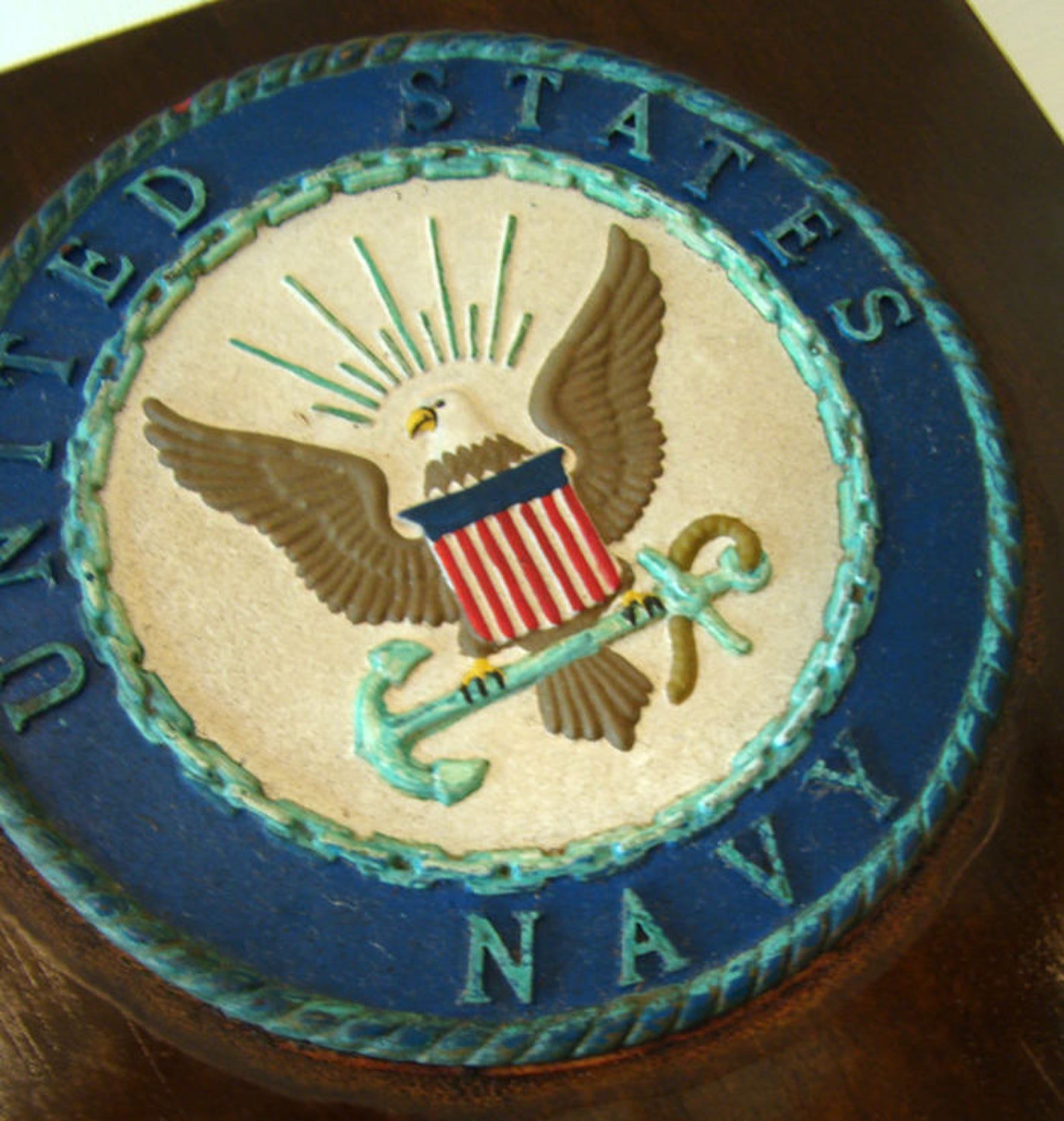 Vintage Military Plaque Vintage Navy Wall Plaque Vintage - Etsy