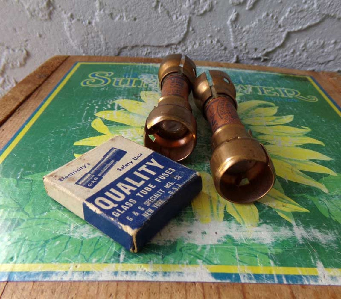 Vintage Electrical Fuses Fuses Electrical Fuses Glass Tube - Etsy