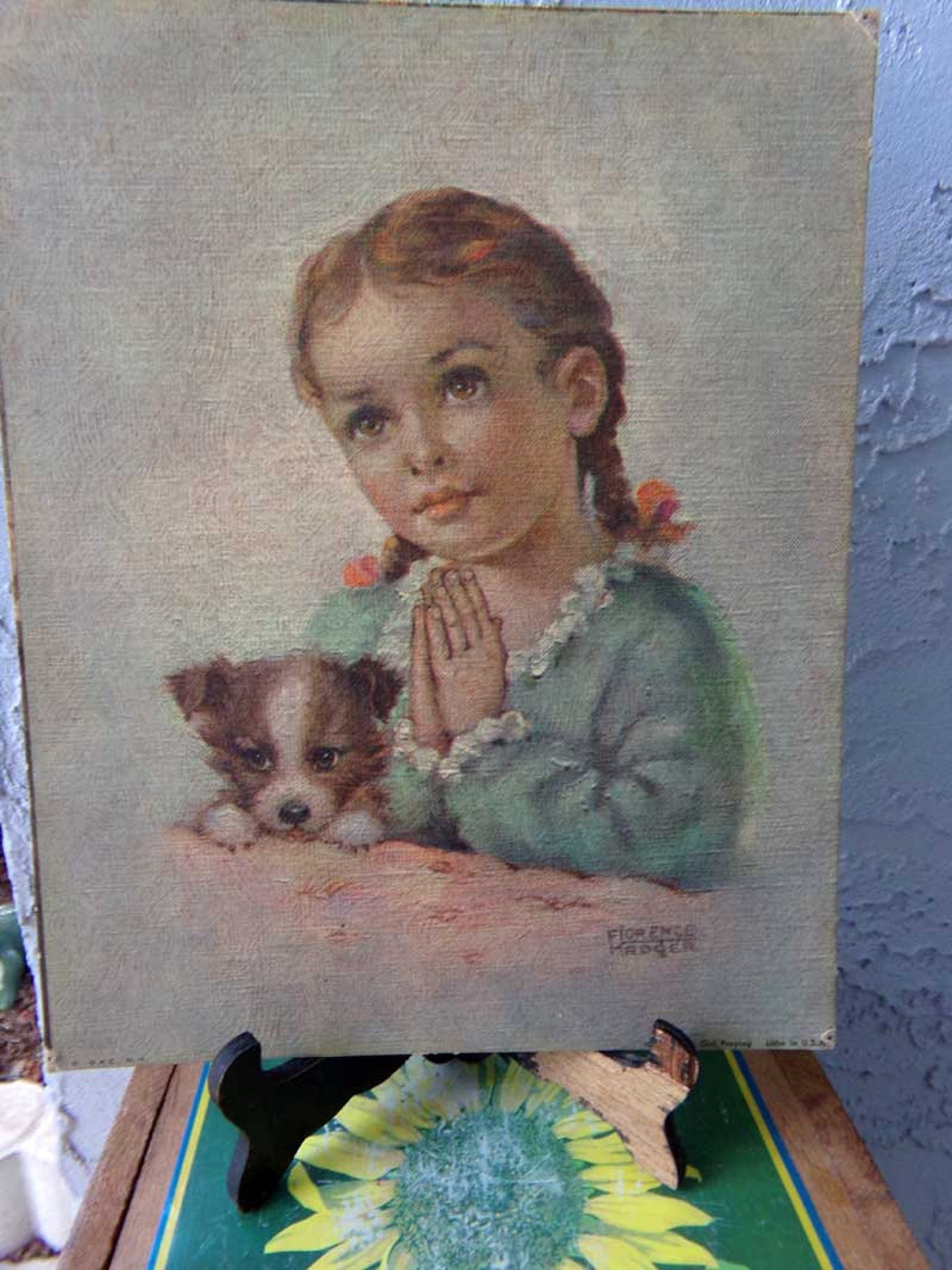 Florence Kroger art print Sheffield Girl Praying by Kroger | Etsy