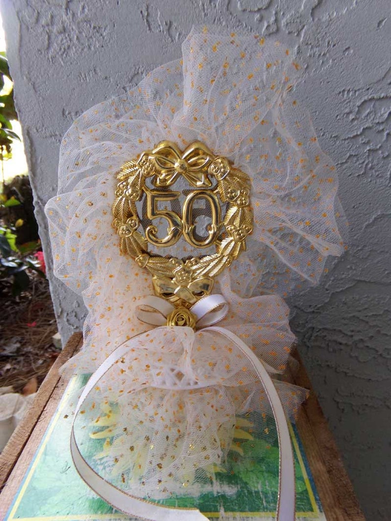50th Cake Topper Anniversary Cake Topper 50th Anniversary - Etsy