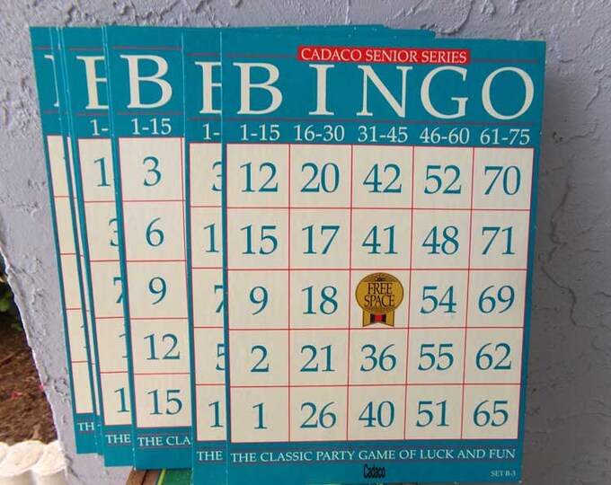 Large Print Bingo Cards, Oversized Bingo Boards, Large Bingo Cards ...