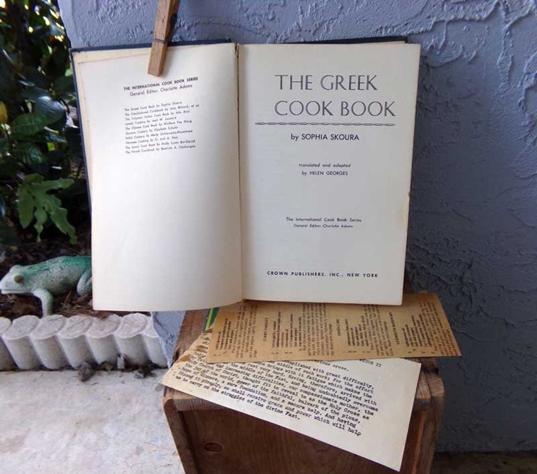 The Greek Cookbook by Sophia Skoura 1967, Vintage Greek Cookbook, Geek ...