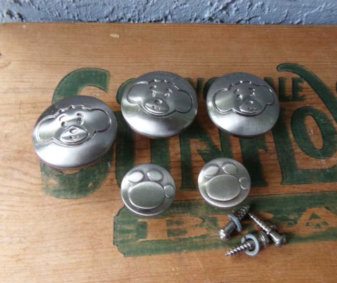 Monkey Drawer Knobs, Silver Metal Drawer Knobs, Animal Drawer Knobs ...