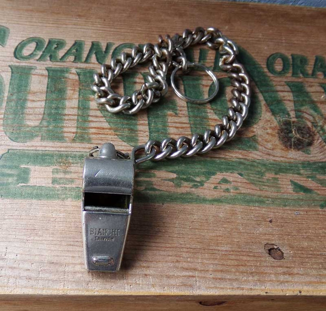 Whistle on a Chain, Vintage Whistle, Bianca Whistle, Chain Whistle ...