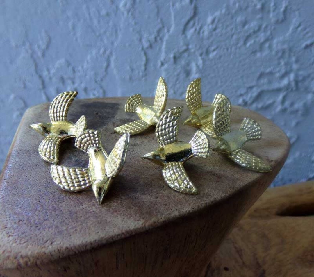 Gold Colored Dove Ornaments, Vintage Gold Doves, Plastic Doves, Dove ...