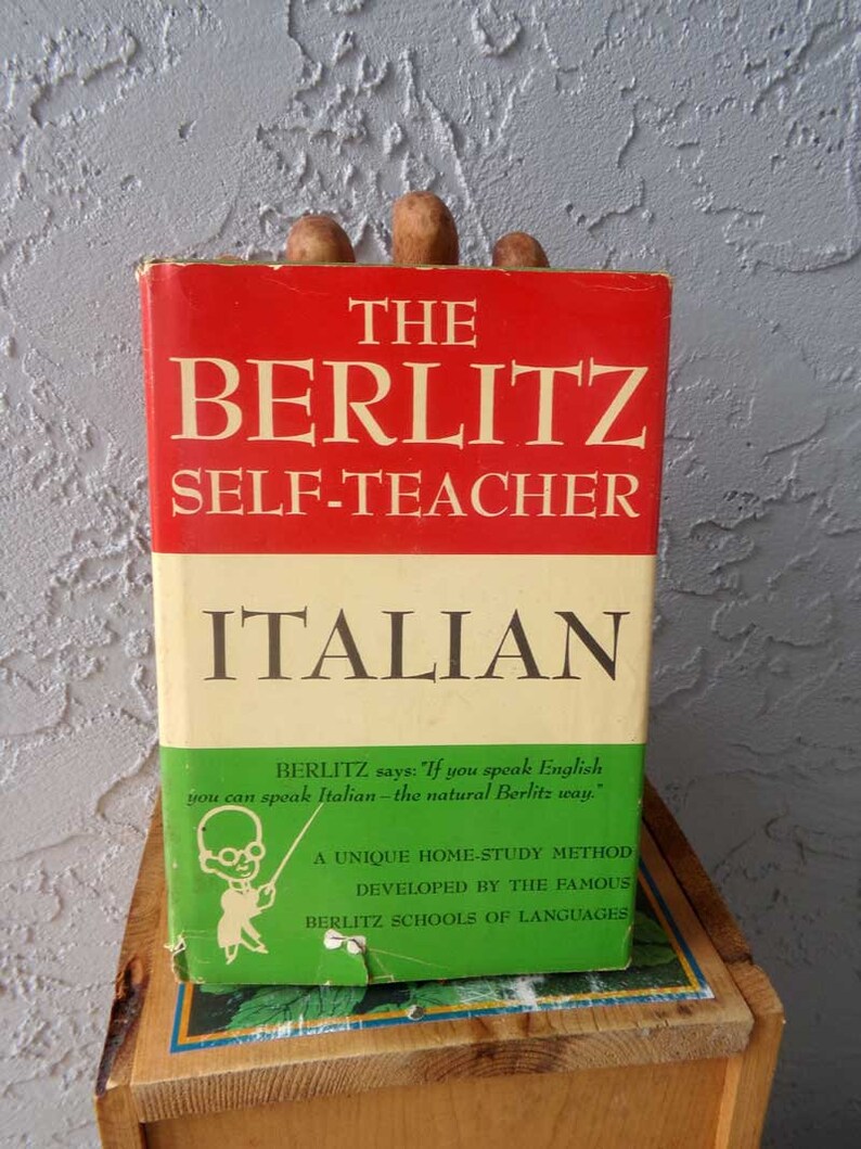 The Berlitz Self-teacher Italian Book, Learn to Speak Italian, Vintage ...