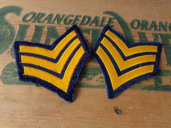 Chevron stripe patches, vintage service patches, stip… - Gem