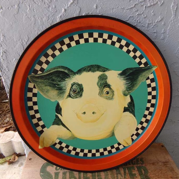 Pig Serving Tray - Etsy