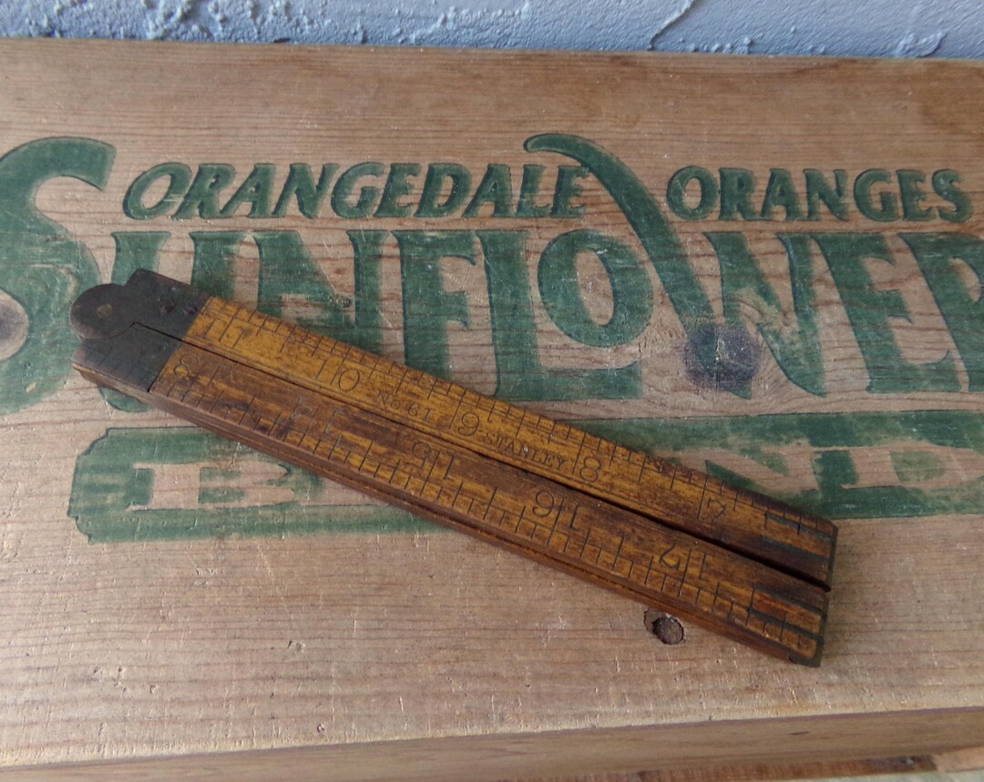 Stanley No 61 Folding Ruler, Vintage Stanley Folding Ruler, Engineers ...