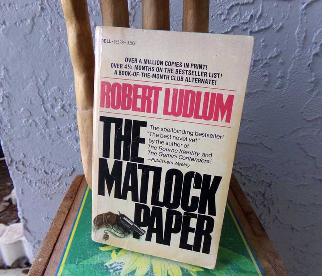 The Matlock Paper by Robert Ludlum, Vintage Crime Book, Vintage ...