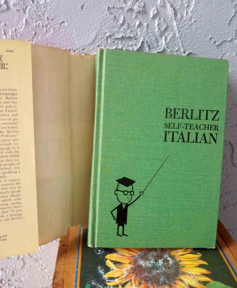 The Berlitz Self-teacher Italian Book, Learn to Speak Italian, Vintage ...