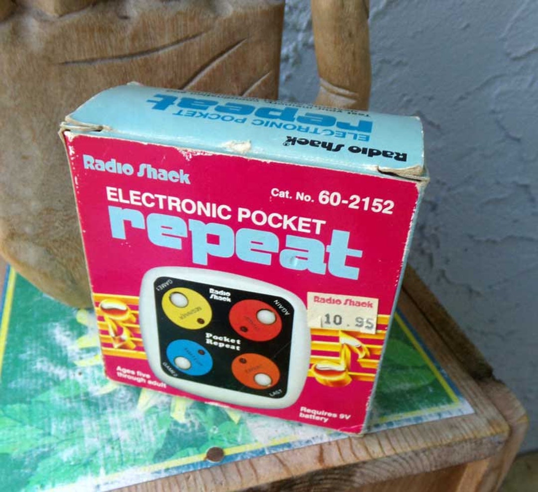 Repeat Electronic Pocket Game, Radio Shack Repeat Electronic Game ...