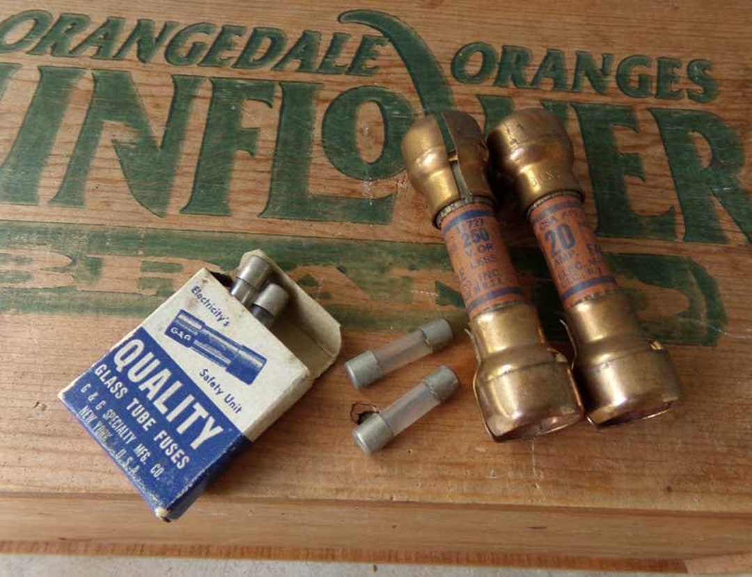 Vintage Electrical Fuses, Fuses, Electrical Fuses, Glass Tube Fuses - Etsy