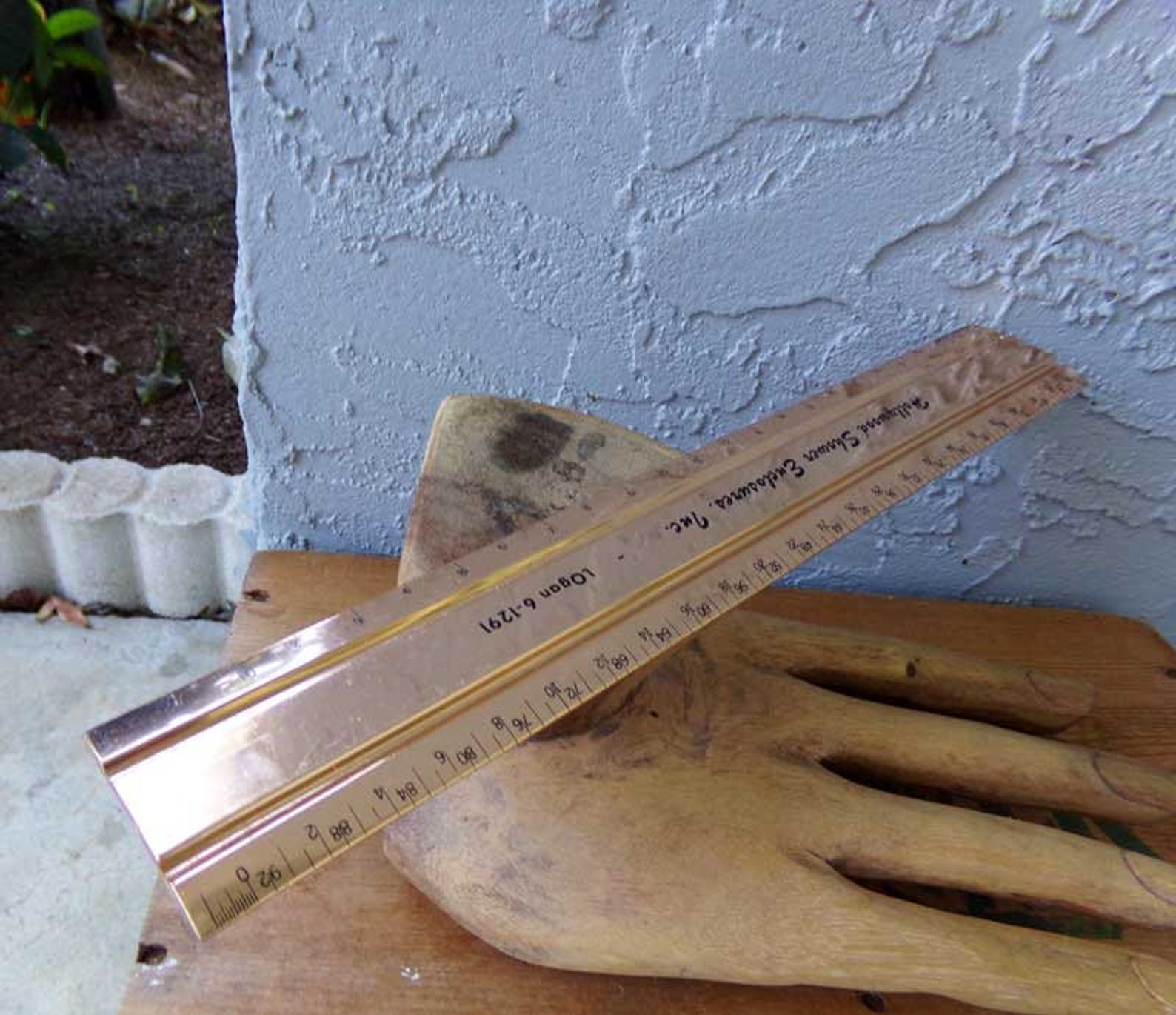 Gold metal ruler gold advertising ruler gold color metal | Etsy