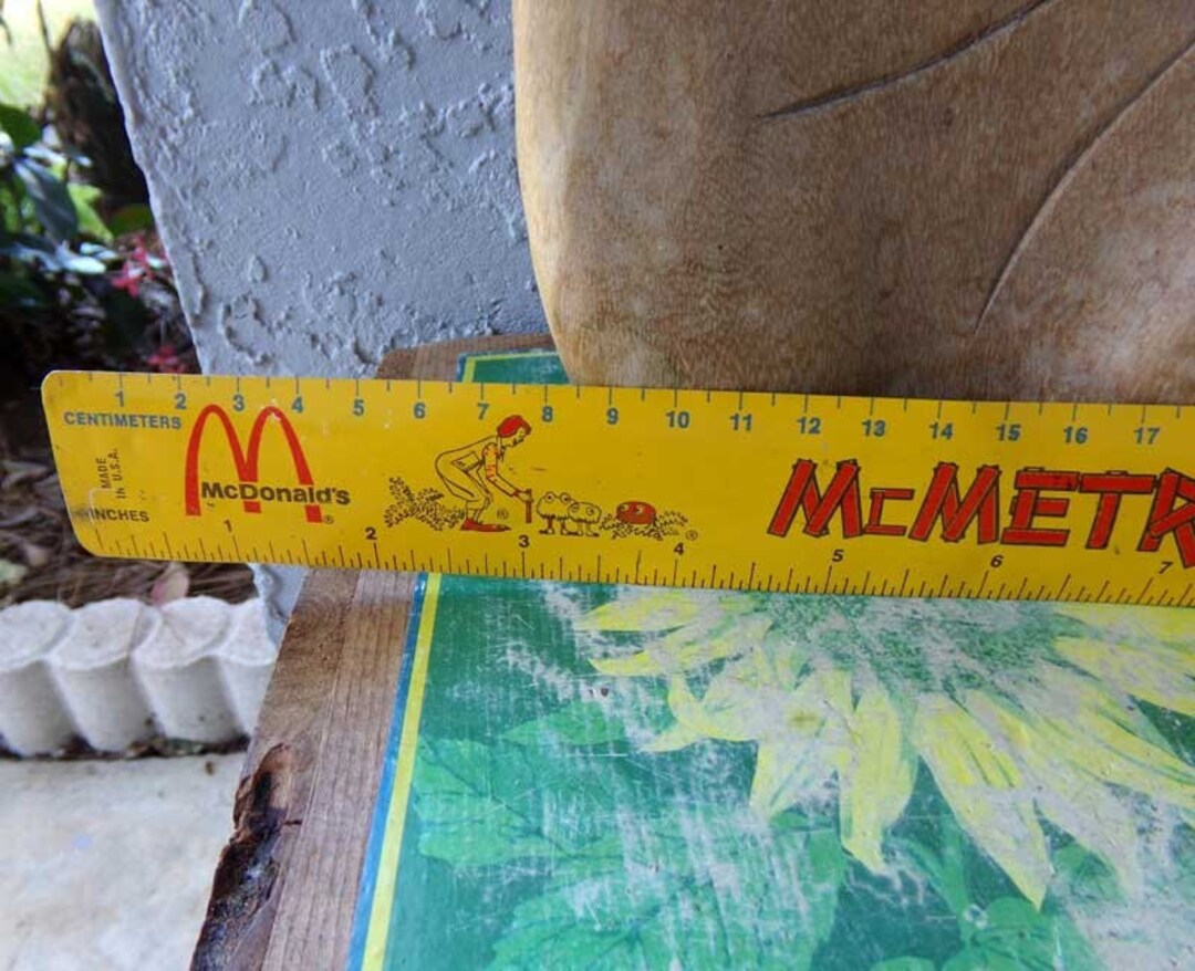 Mcdonald's Mcmetrics Ruler, Mcdonald's Ruler, Metal Ruler, Mcdonald's ...