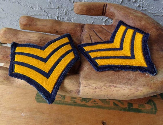 Chevron stripe patches, vintage service patches, stip… - Gem