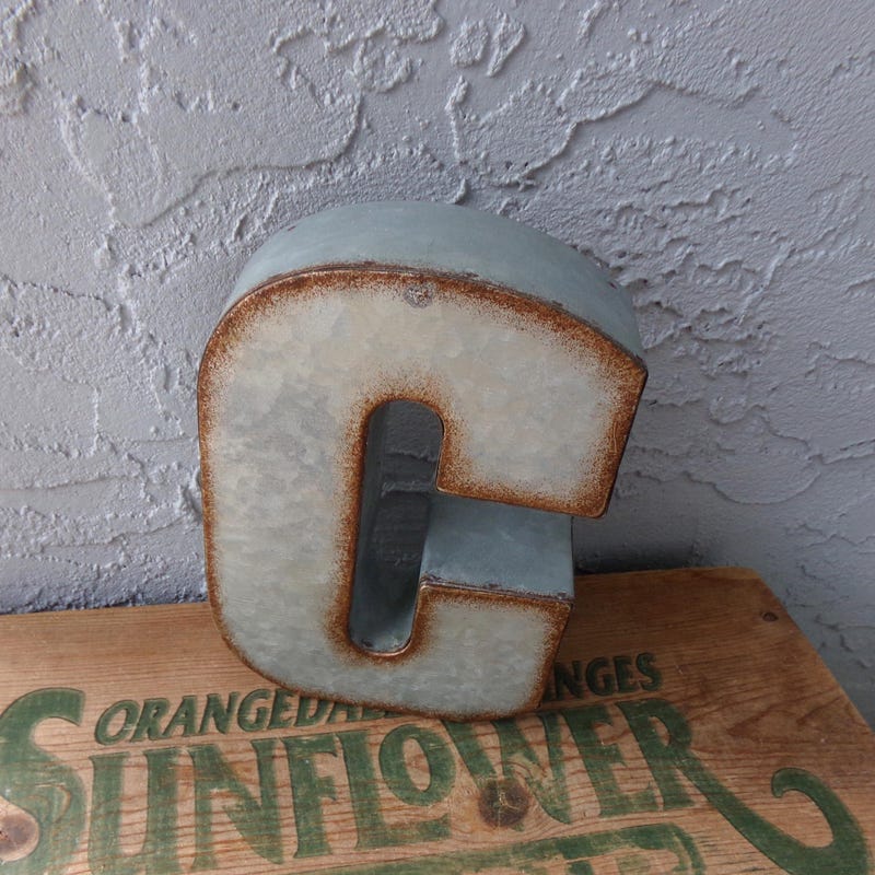 Metal Letter C - Etsy