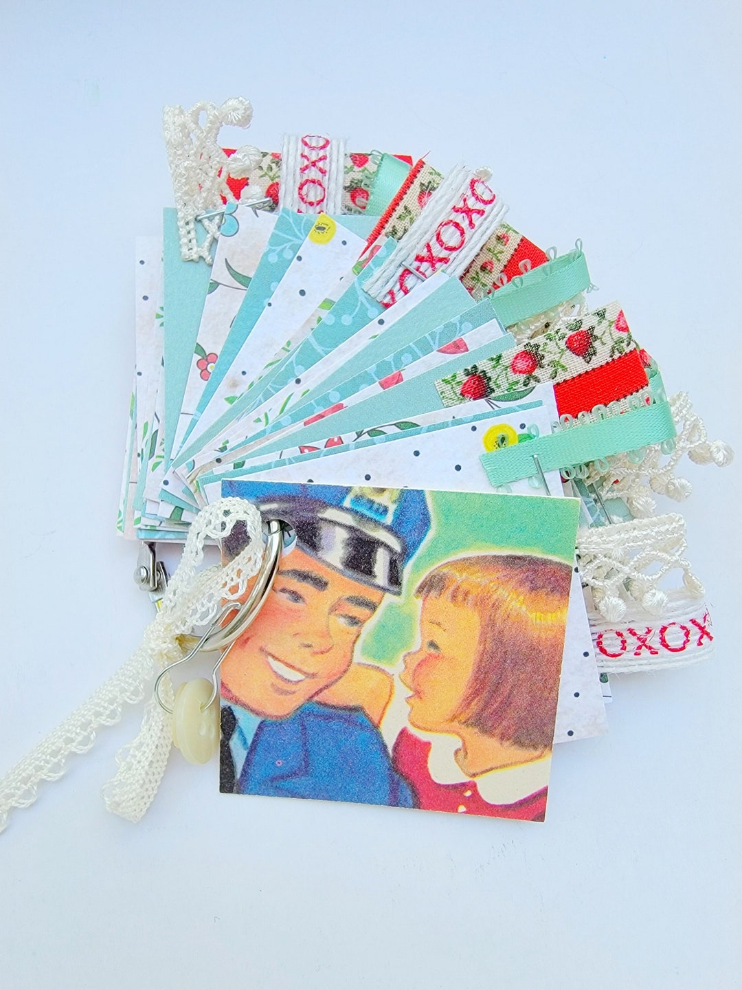 FATHERS JUNK JOURNAL /key Chain Junk Journal/dad Journal/mini Junk ...