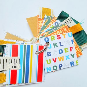 BACK TO SCHOOL Junk Journal/key Chain Junk Journal/journal/elementary ...