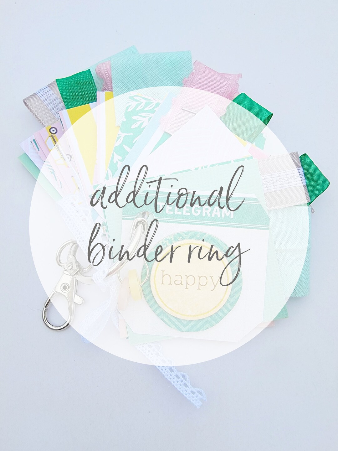 BINDER RING // Junk Journal Ring // Ephemera // Ring // 1 Inch Binder ...