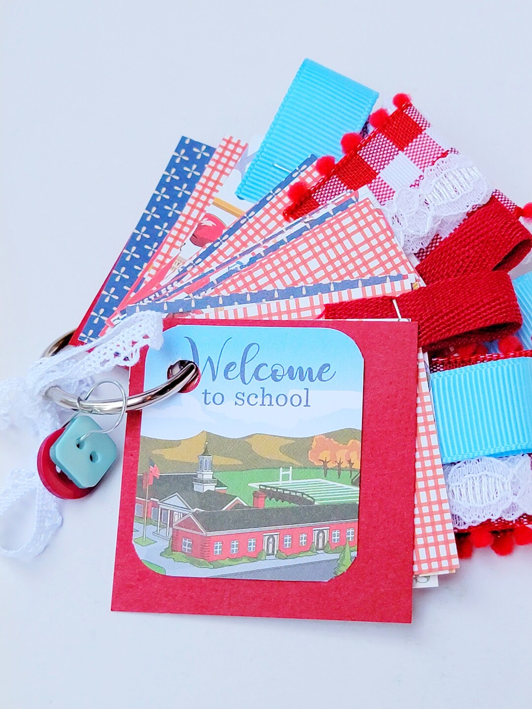 BACK TO SCHOOL Junk Journal/fashion Bag Charm/journal/elementary ...