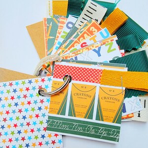 BACK TO SCHOOL Junk Journal/key Chain Junk Journal/journal/elementary ...