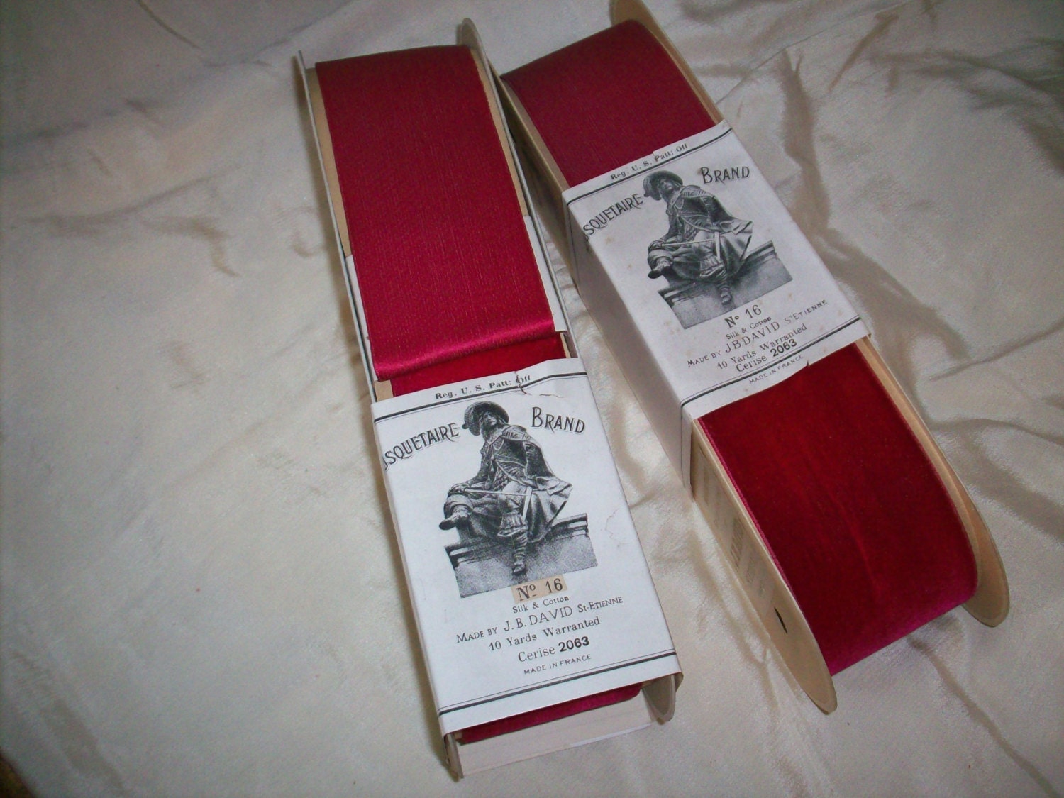 Very Old Silk Velvet Ribbon French Old Store Stock in | Etsy