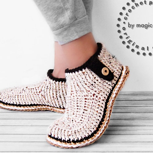 Crochet Pattern: Women Boots With Rope Solessoles Pattern - Etsy