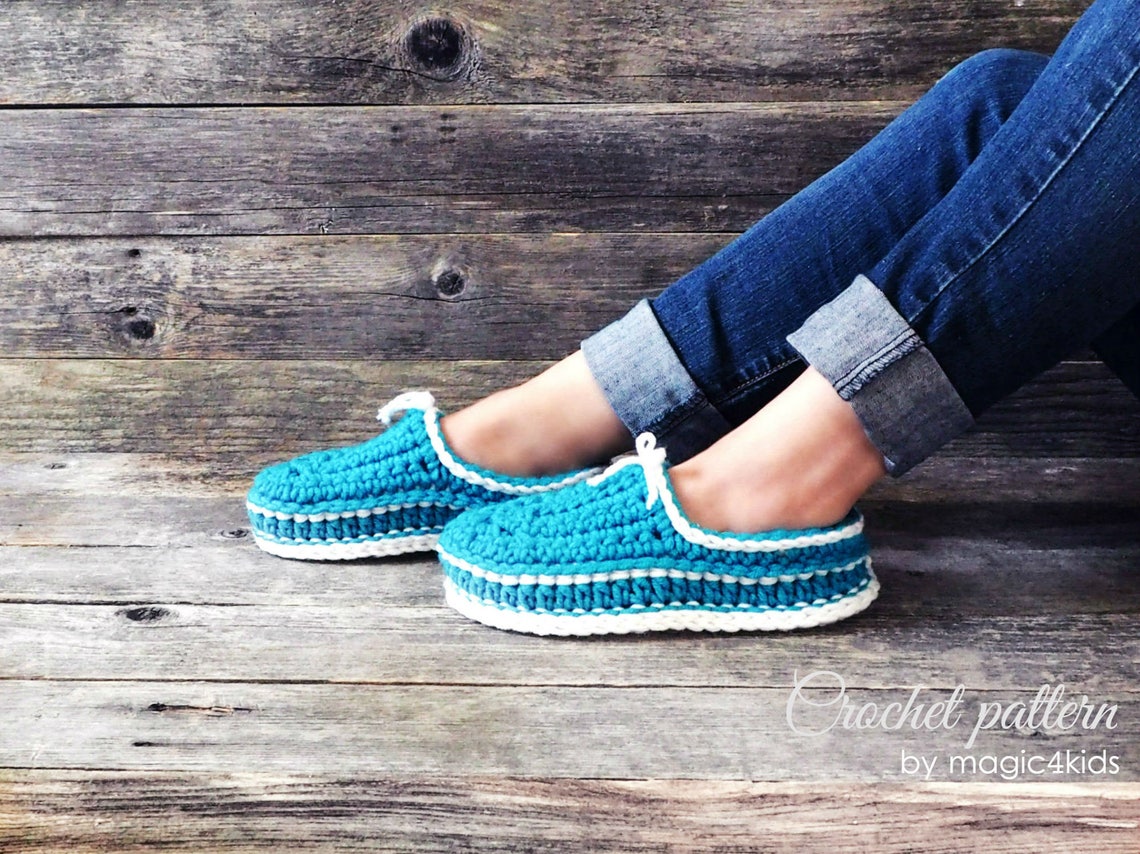 CROCHET PATTERN FAMILY Slipper-clogs With Optional Extra - Etsy