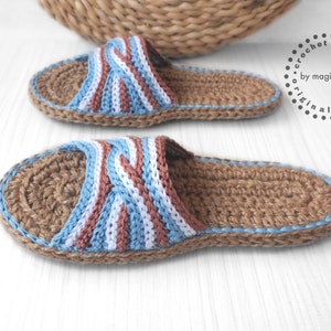 CROCHET PATTERN - SCRAPPY Slides,sandals,slip Ons,slippers,flip-flops ...