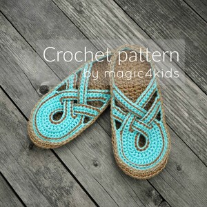 Crochet Pattern- Women Crossed Straps Clogs With Rope Soles,soles ...