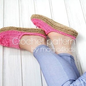 Crochet Pattern- Women Clogs With Rope Soles,soles Pattern Included,all ...