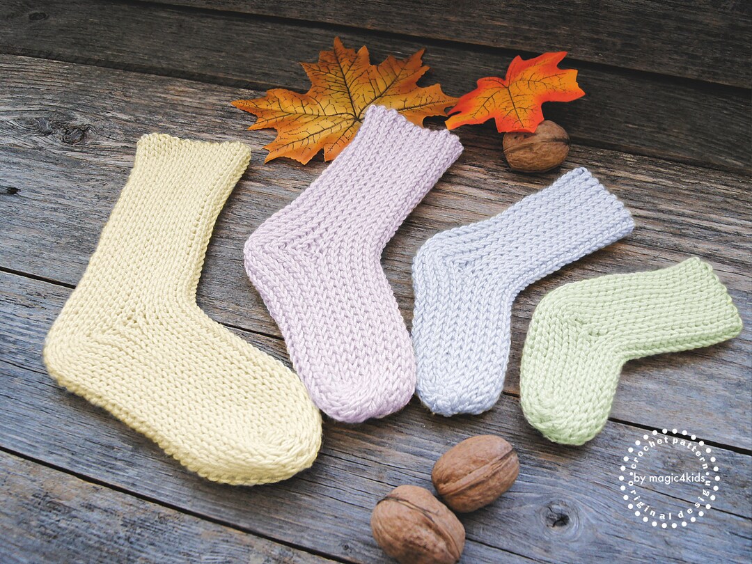 CROCHET PATTERN- CHRIS Socks for Kids,toddlers,teens,age 1-10 Years ...