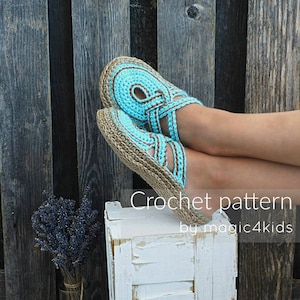 Crochet Pattern- Women Crossed Straps Clogs With Rope Soles,soles ...
