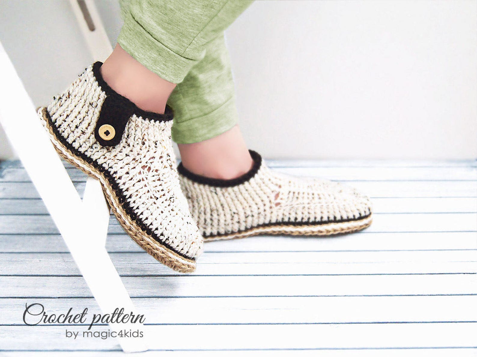 CROCHET PATTERN Women Boots With Rope - Etsy