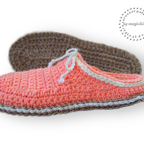 Crochet Pattern-women Basic Clogs With Jute Rope Solessoles | Etsy