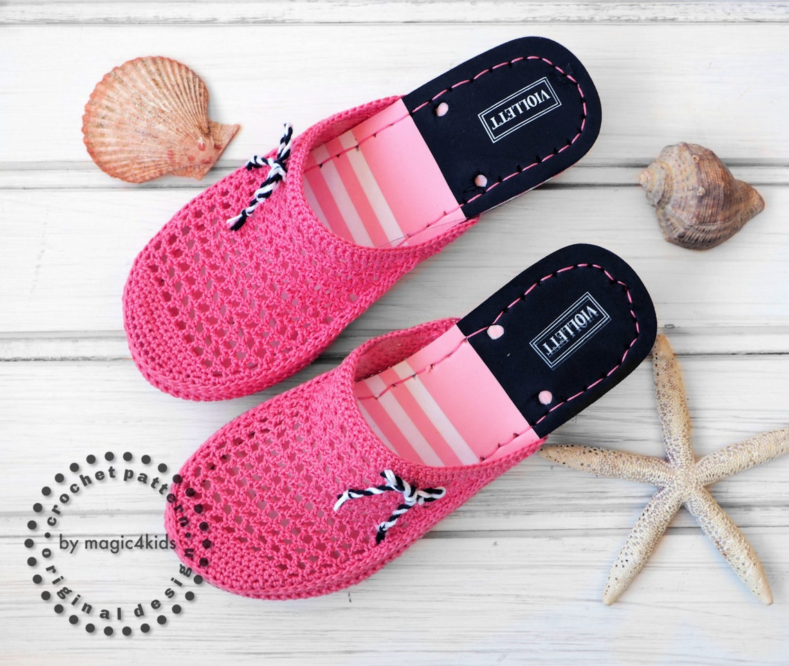CROCHET PATTERN SUMMER Clogs on Flip-flop Wedgesall Women | Etsy